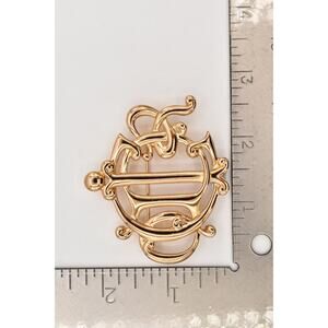 Dior | Jewelry | Christian Dior Vintage Logo Pin Brooch Insignia Script ...